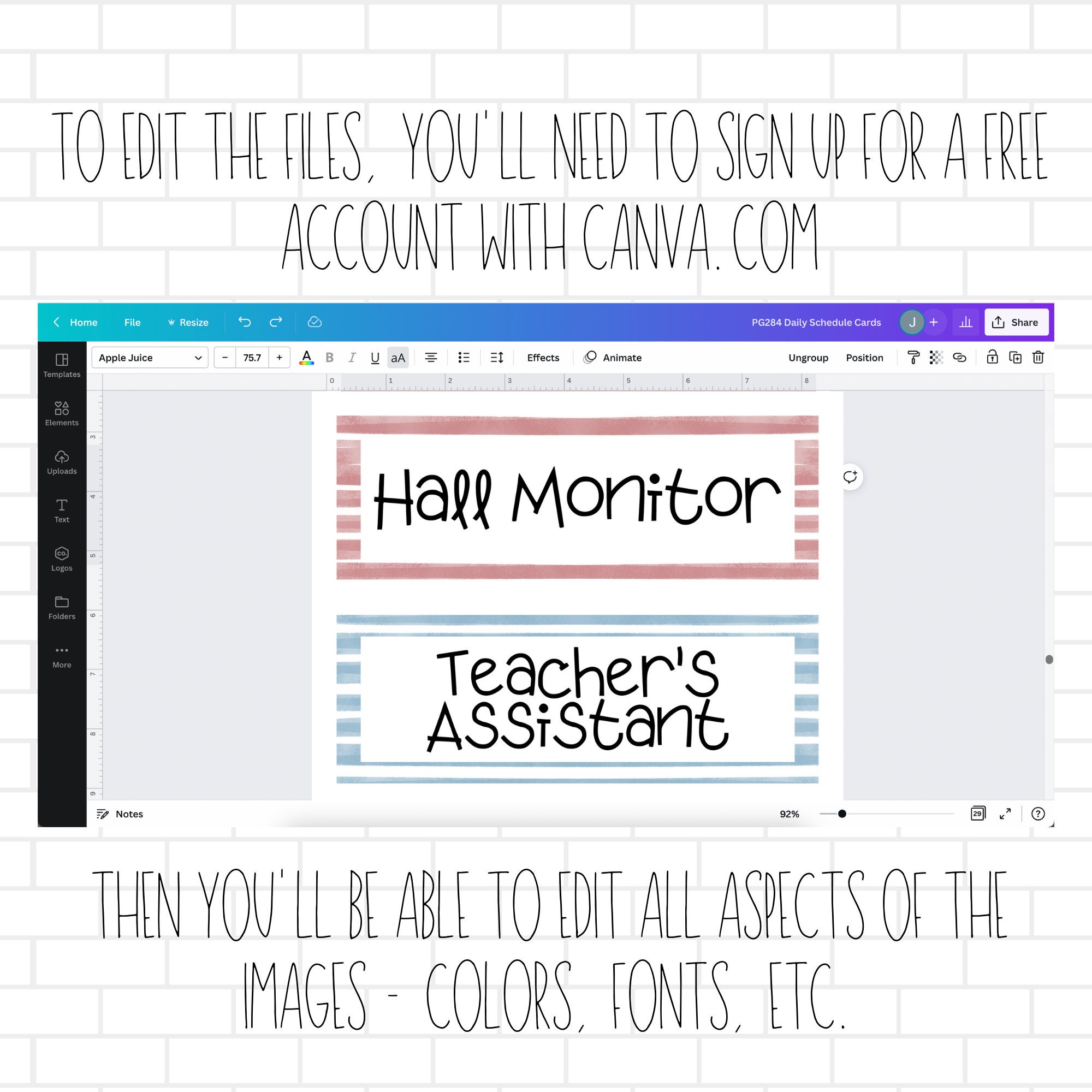 EDITABLE Classroom Jobs Display Modern Colorful Class Jobs - Etsy