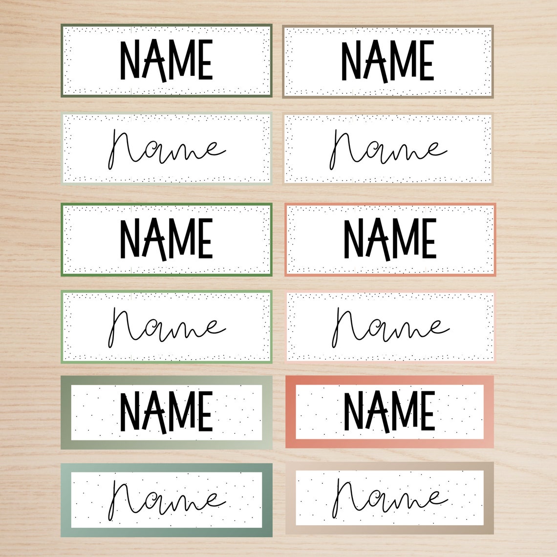 EDITABLE Boho Farmhouse Name Tags Printable Classroom Name - Etsy