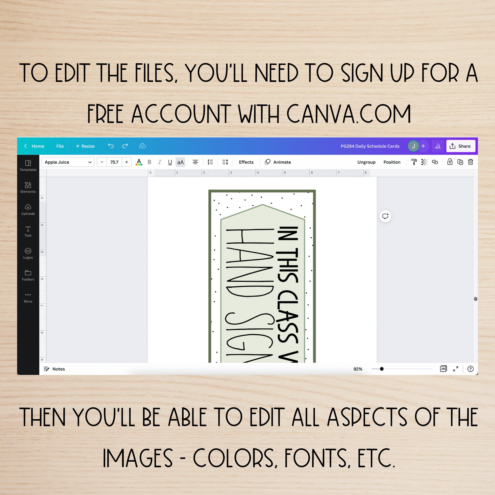 EDITABLE Hand Signals Display | Bulletin Board Posters | Elementary ...