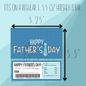 PRINTABLE Father's Day Candy Bar Wrapper | Marketing | Printable ...