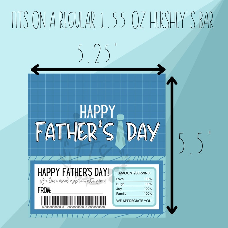 PRINTABLE Father's Day Candy Bar Wrapper Marketing - Etsy