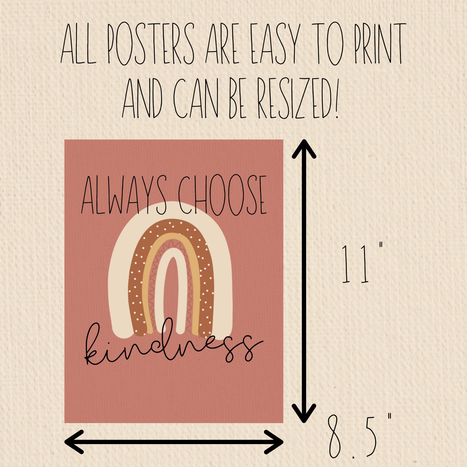 PRINTABLE Boho Classroom Poster Pack Bulletin Board Posters - Etsy