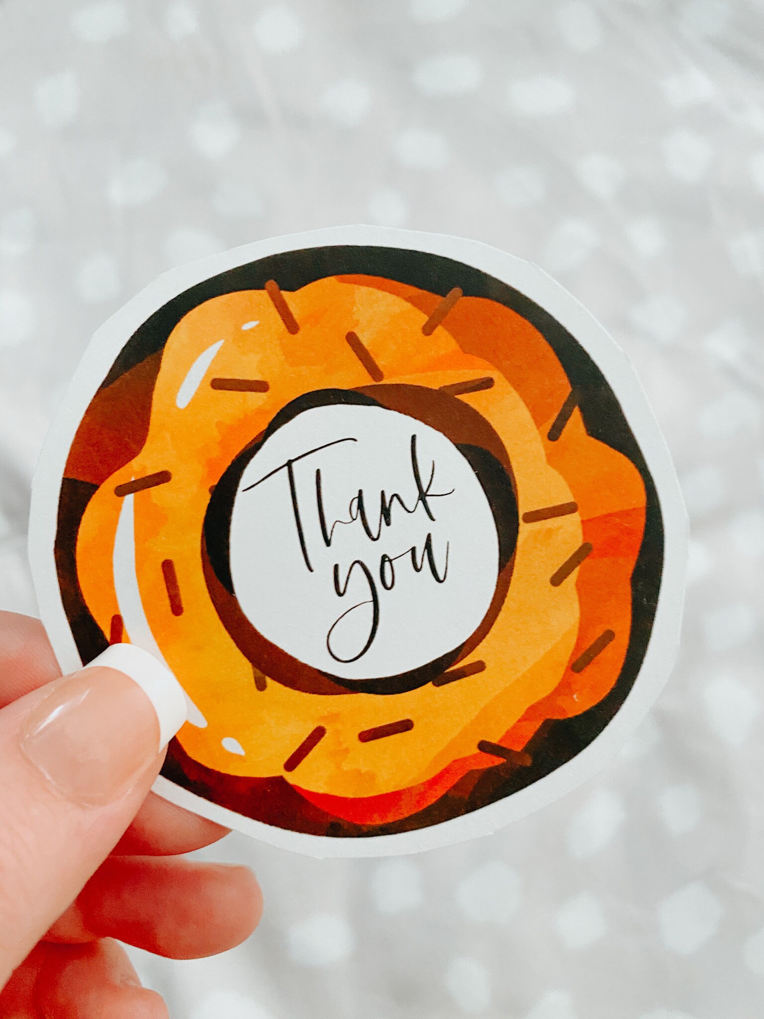 Donut Thank You Gift Tag Donut Tag Thank You Gift | Etsy