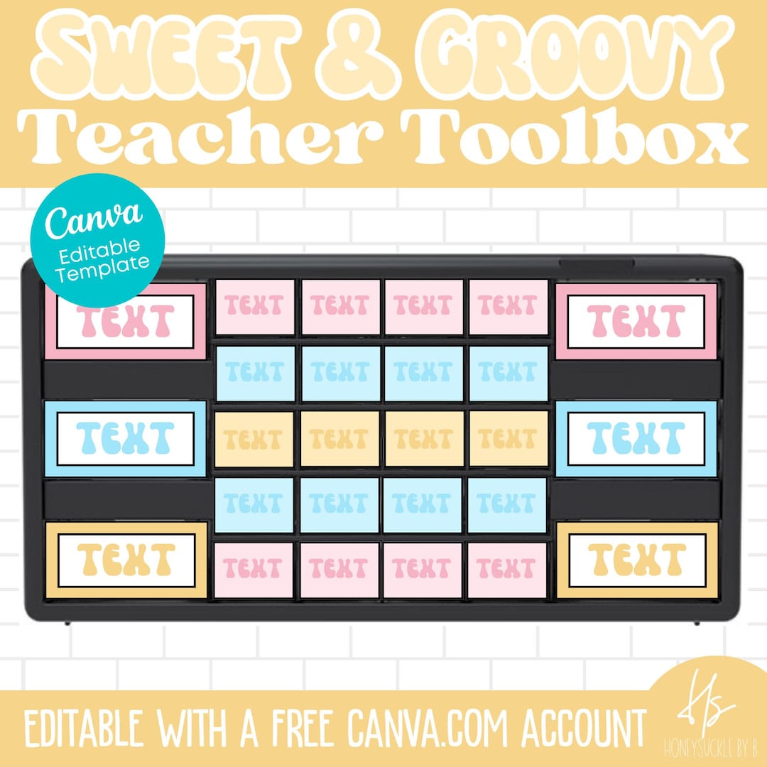 EDITABLE Teacher Toolbox Labels | Sweet Groovy | Toolbox Labels ...