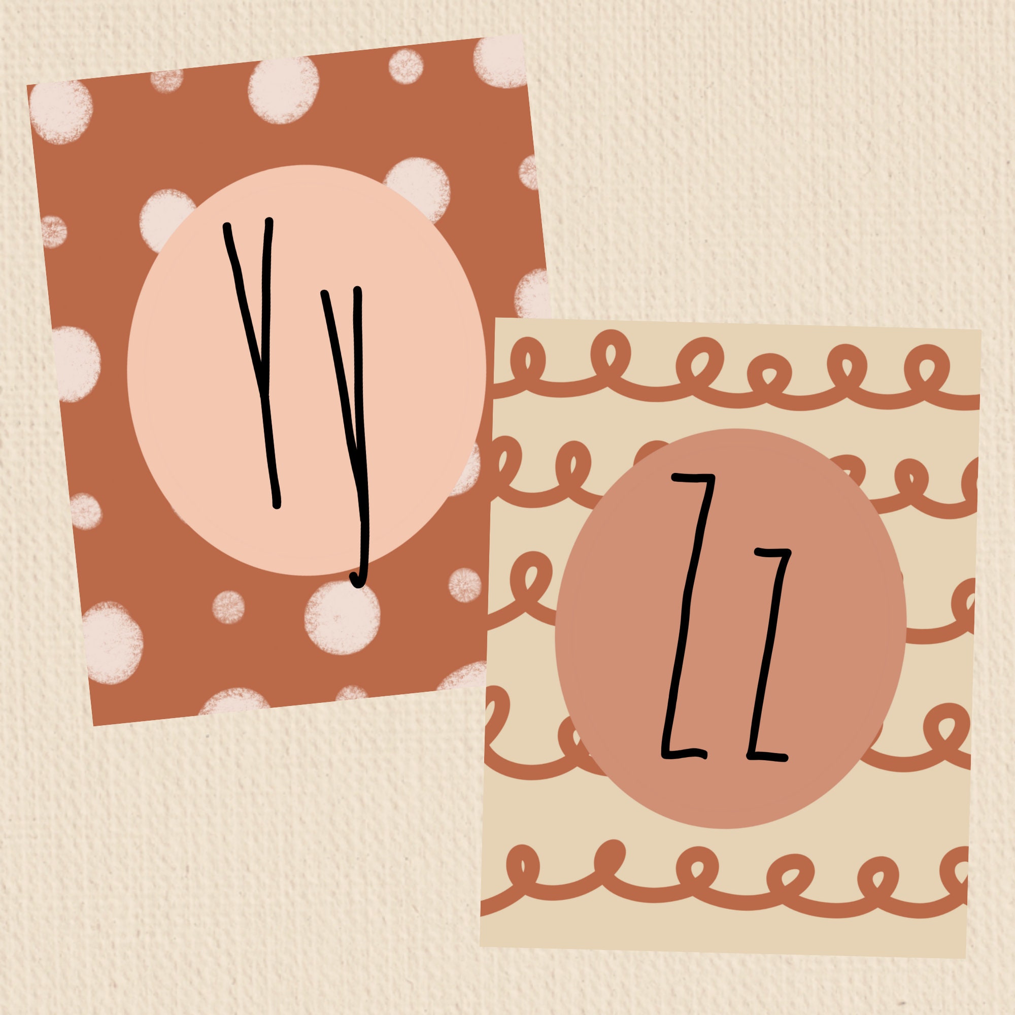 PRINTABLE Boho Alphabet Poster Pack Bulletin Board Posters - Etsy Australia