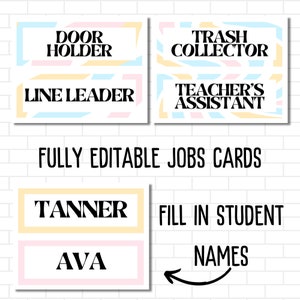 EDITABLE Classroom Jobs Display | Sweet Groovy | Class Jobs ...