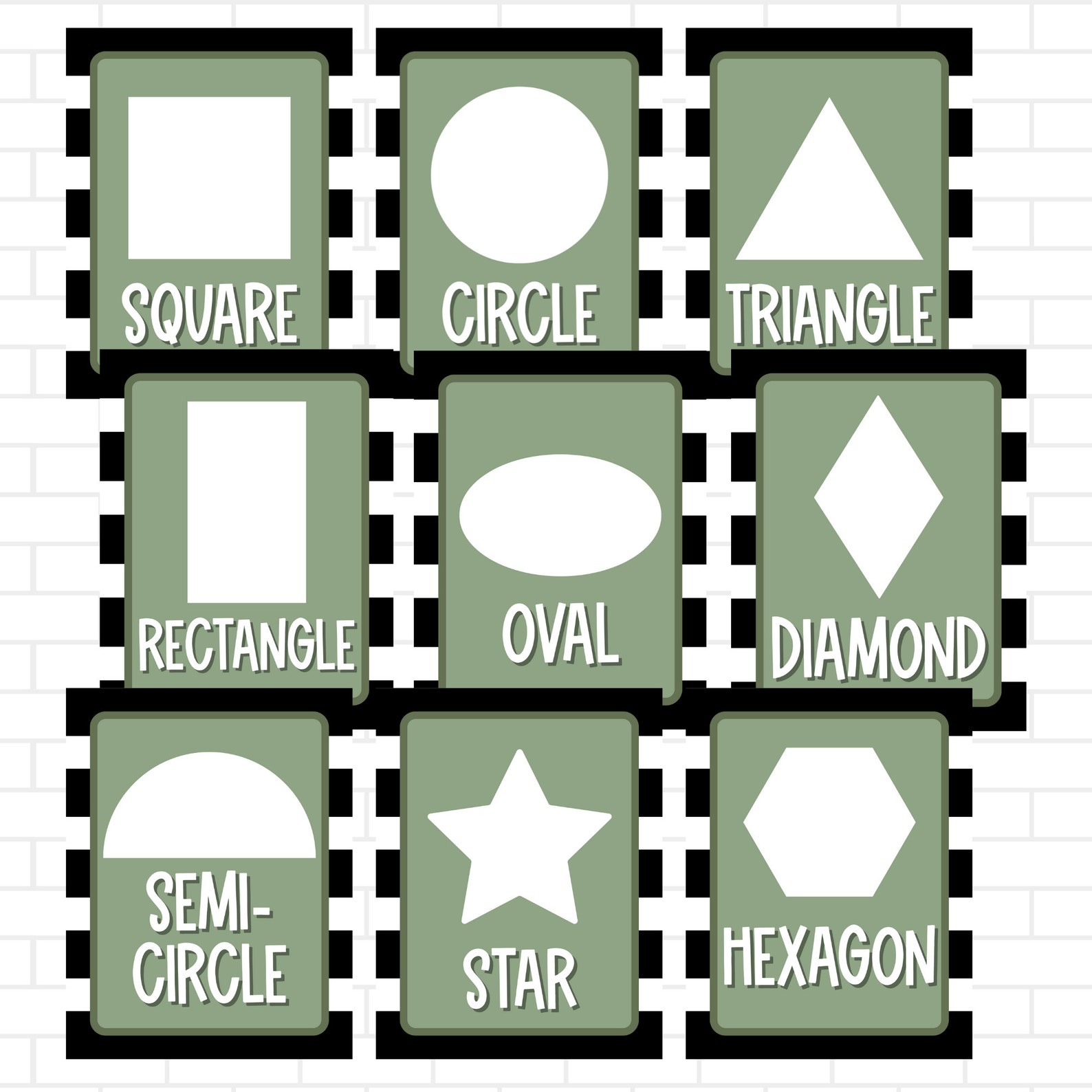 PRINTABLE Boho Farmhouse Shape Posters | Bulletin Board Posters ...