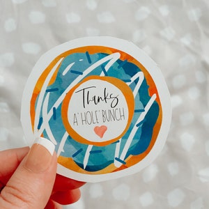 Donut Thank You Gift Tag | Donut Tag | Thank You Gift | Marketing Gift ...
