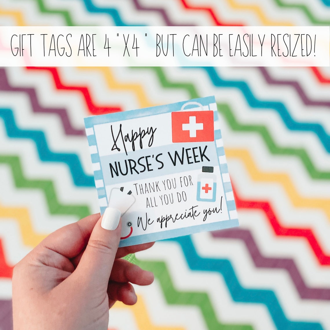 PRINTABLE Happy Nurse's Week Gift Tag | Nurse Appreciation | Marketing ...