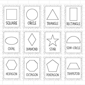 EDITABLE Shape Poster Pack Spotty Black and White Bulletin Board ...