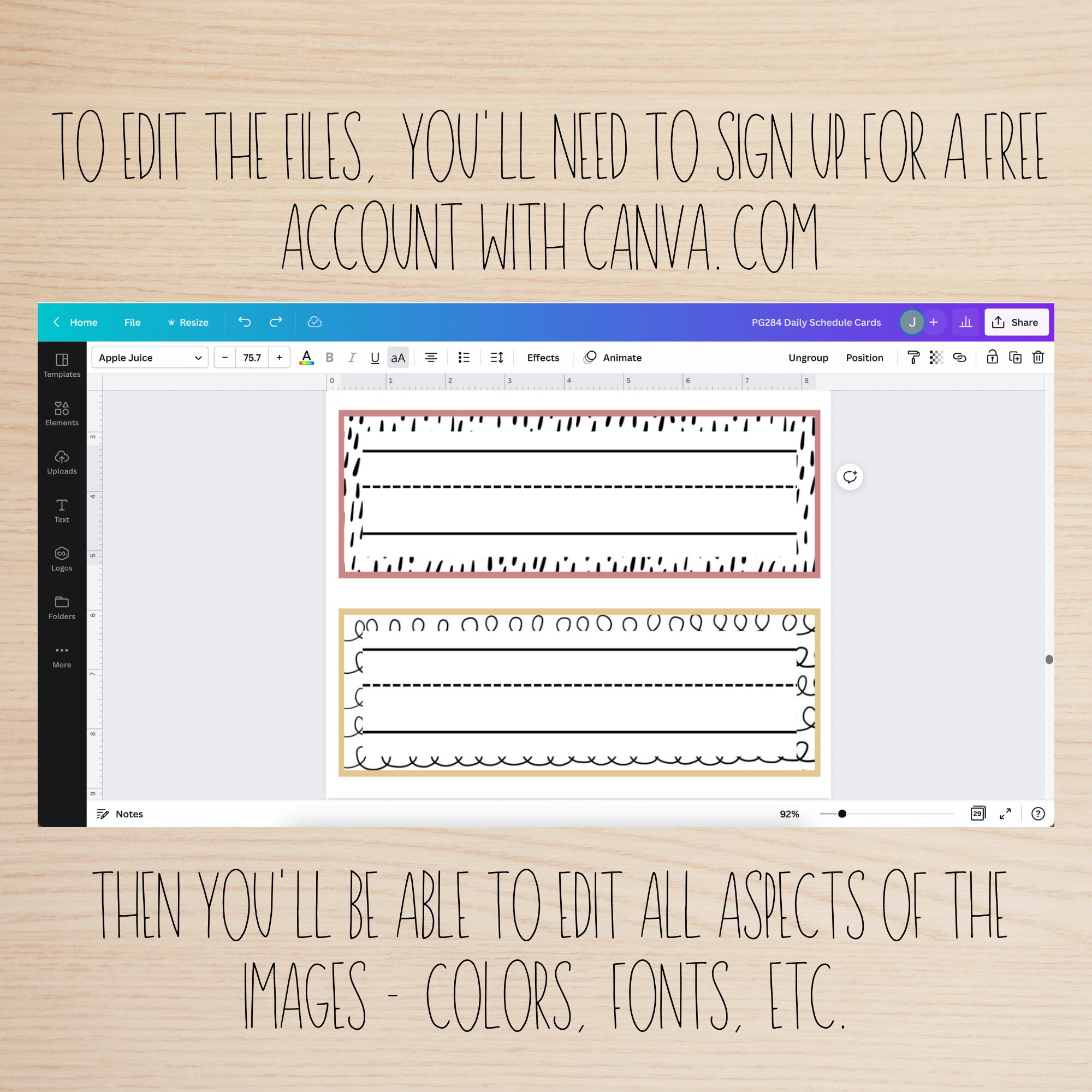EDITABLE Modern Colorful Name Tags Printable Classroom - Etsy