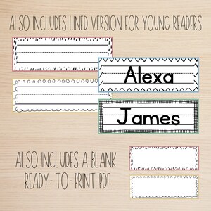 EDITABLE Modern Colorful Name Tags | Printable Classroom Nametags ...