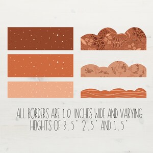 PRINTABLE Autumn Floral Bulletin Board Borders | Printable Classroom ...