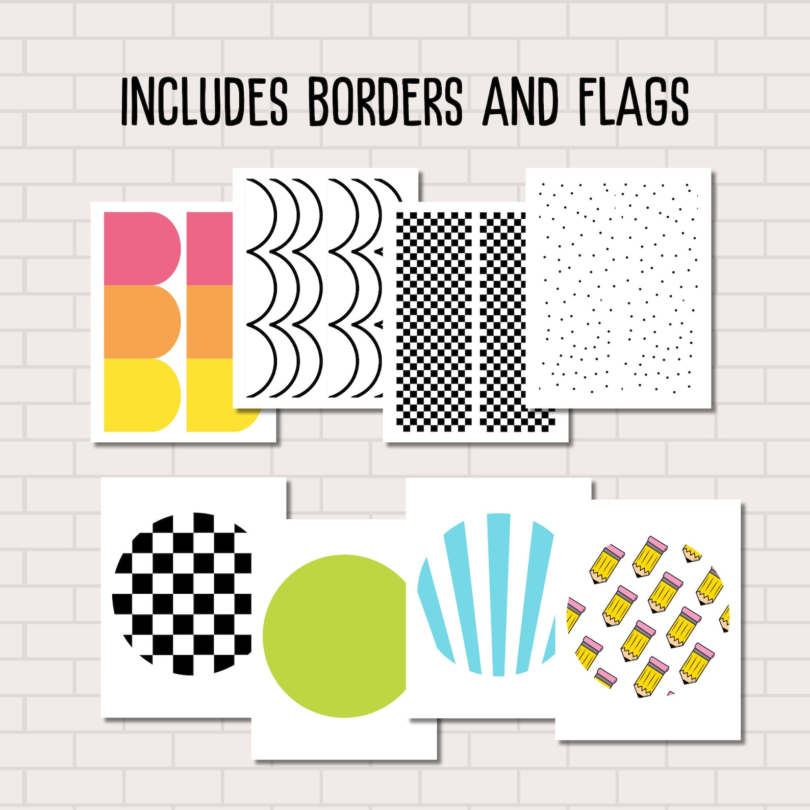EDITABLE ABCD the Daycare Tour Bulletin Board Kit | Groovy Retro ...
