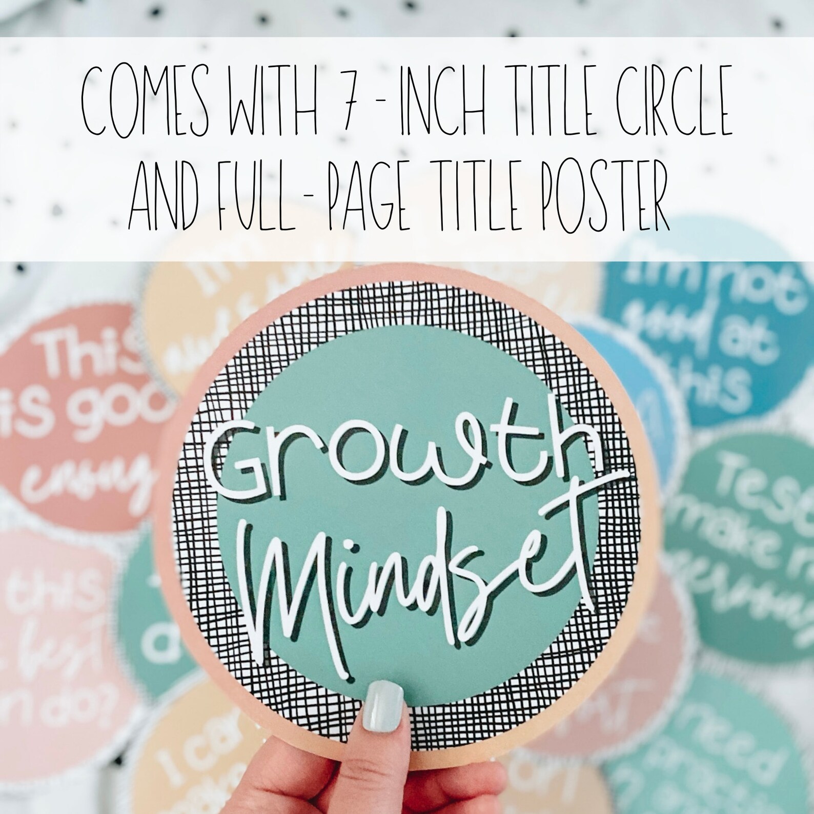 PRINTABLE Modern Growth Mindset Posters Bulletin Board - Etsy