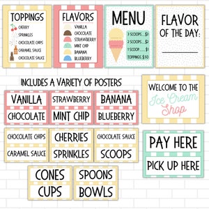 PRINTABLE Ice Cream Shop Dramatic Play Kit | Summer Activity ...
