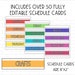 EDITABLE Daily Schedule Cards Spotty Rainbow Bulletin - Etsy