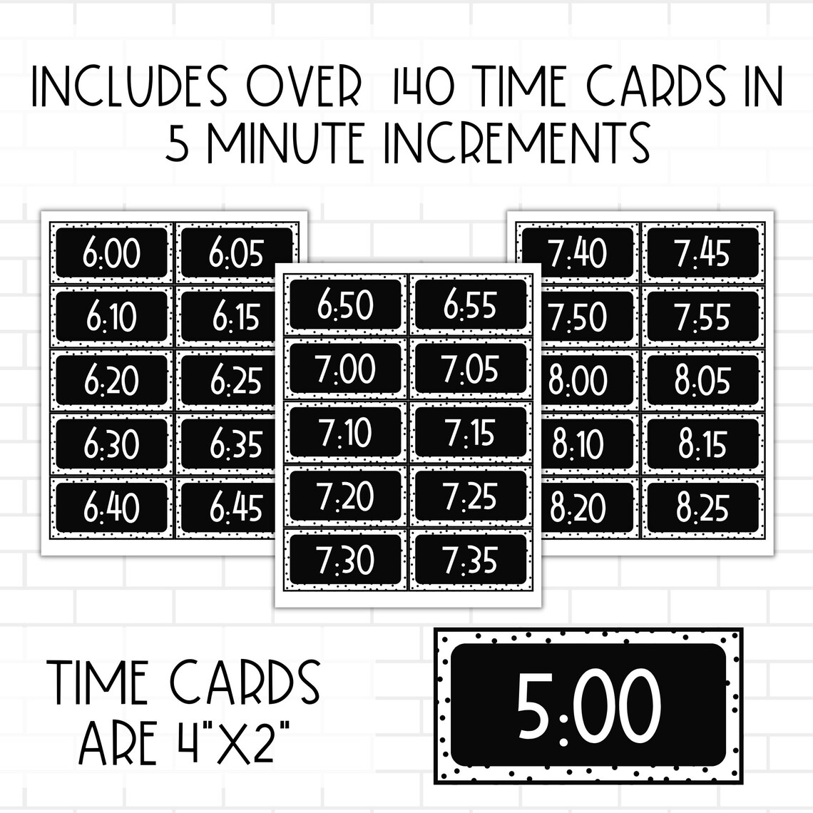 EDITABLE Daily Schedule Cards Boho Farmhouse Bulletin - Etsy