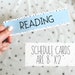 EDITABLE Daily Schedule Cards | Modern Colorful | Bulletin Board ...
