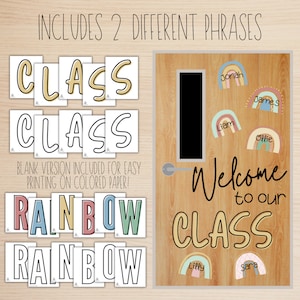 EDITABLE We Are A Rainbow of Possibilities Door Display | Bulletin ...