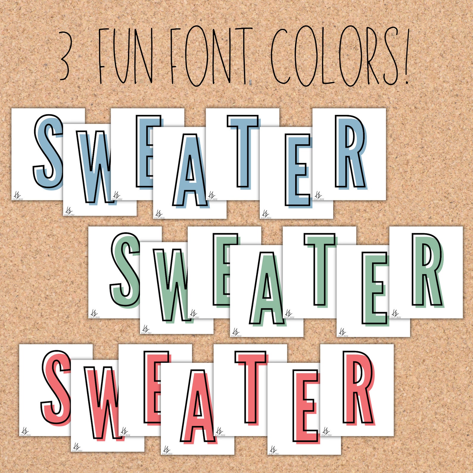 PRINTABLE Sweater Weather Bulletin Board Pack Printable - Etsy