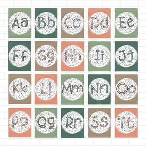 PRINTABLE Boho Farmhouse Alphabet Poster Pack | Printable Bulletin ...