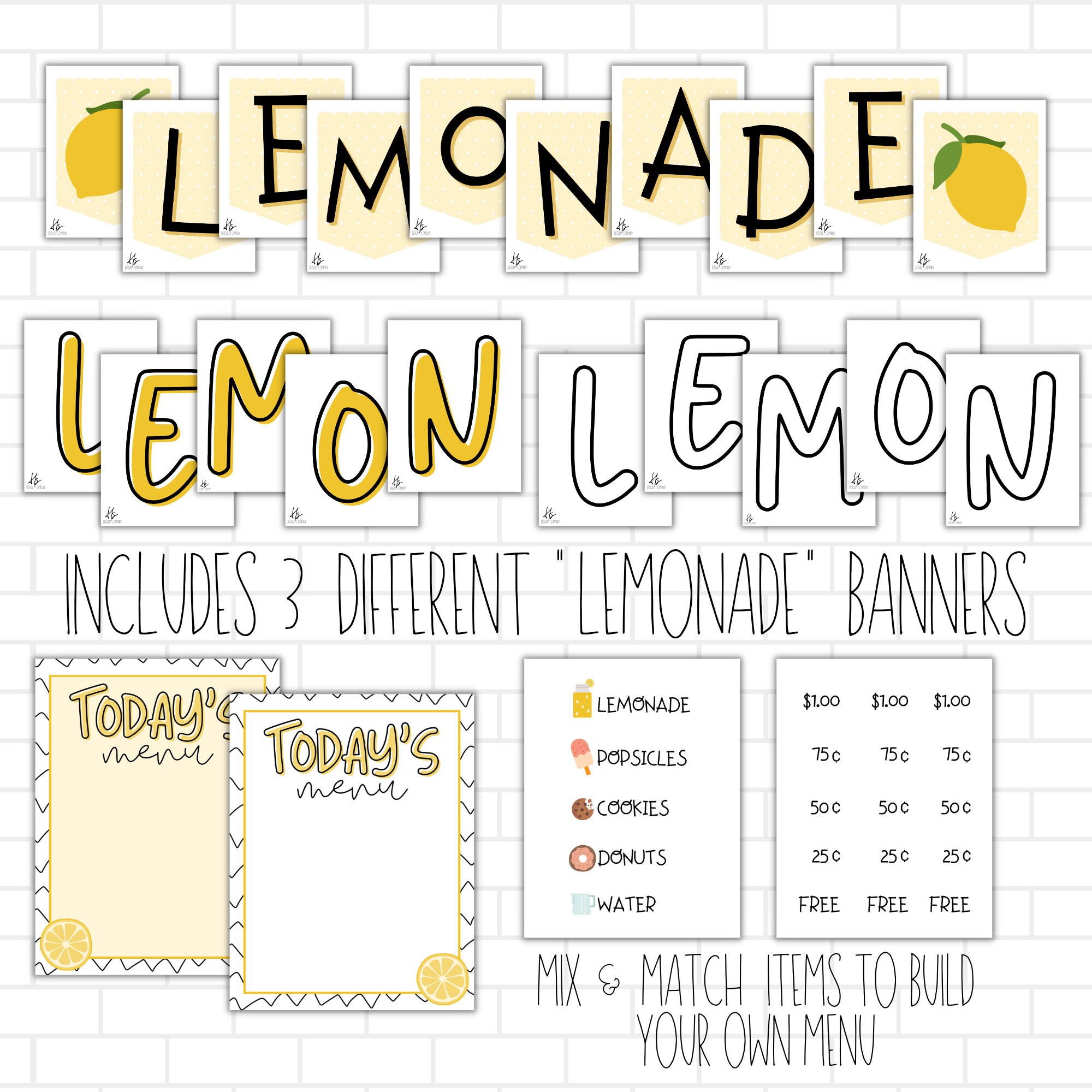 PRINTABLE Lemonade Stand Dramatic Play Kit Summer Activity - Etsy UK