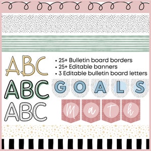 Modern Colorful Classroom Decor Bundle | Printable Classroom Posters ...