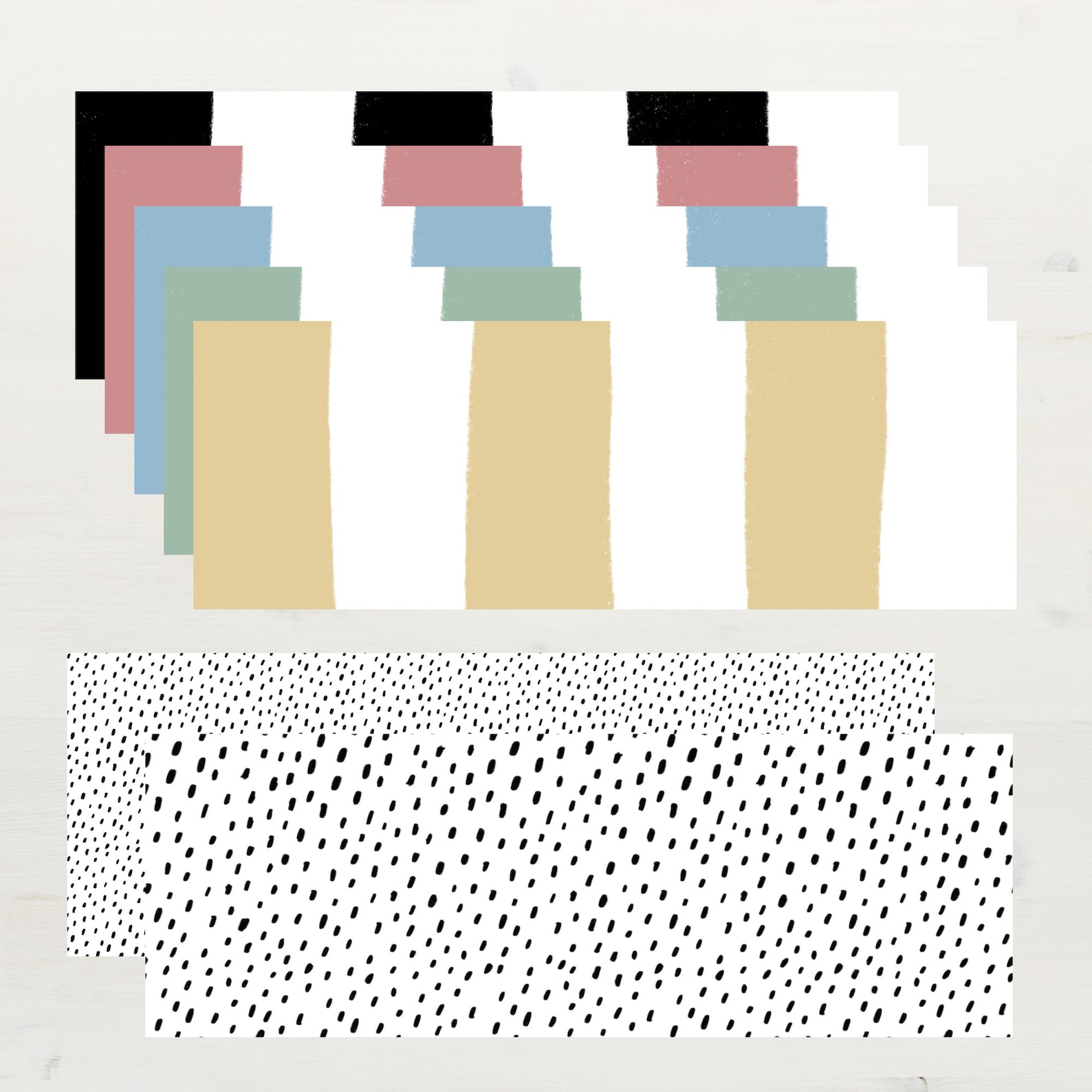 PRINTABLE Modern Colorful Bulletin Board Borders Printable - Etsy