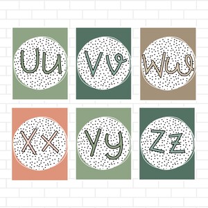 PRINTABLE Boho Farmhouse Alphabet Poster Pack | Printable Bulletin ...