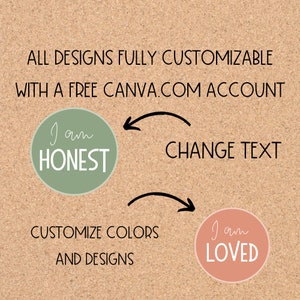 EDITABLE Affirmation Station Posters | Boho Farmhouse | Bulletin Board ...