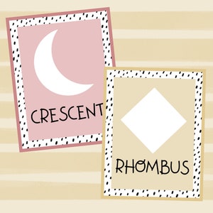 PRINTABLE Shape Poster Pack | Modern Colorful | Bulletin Board Posters ...