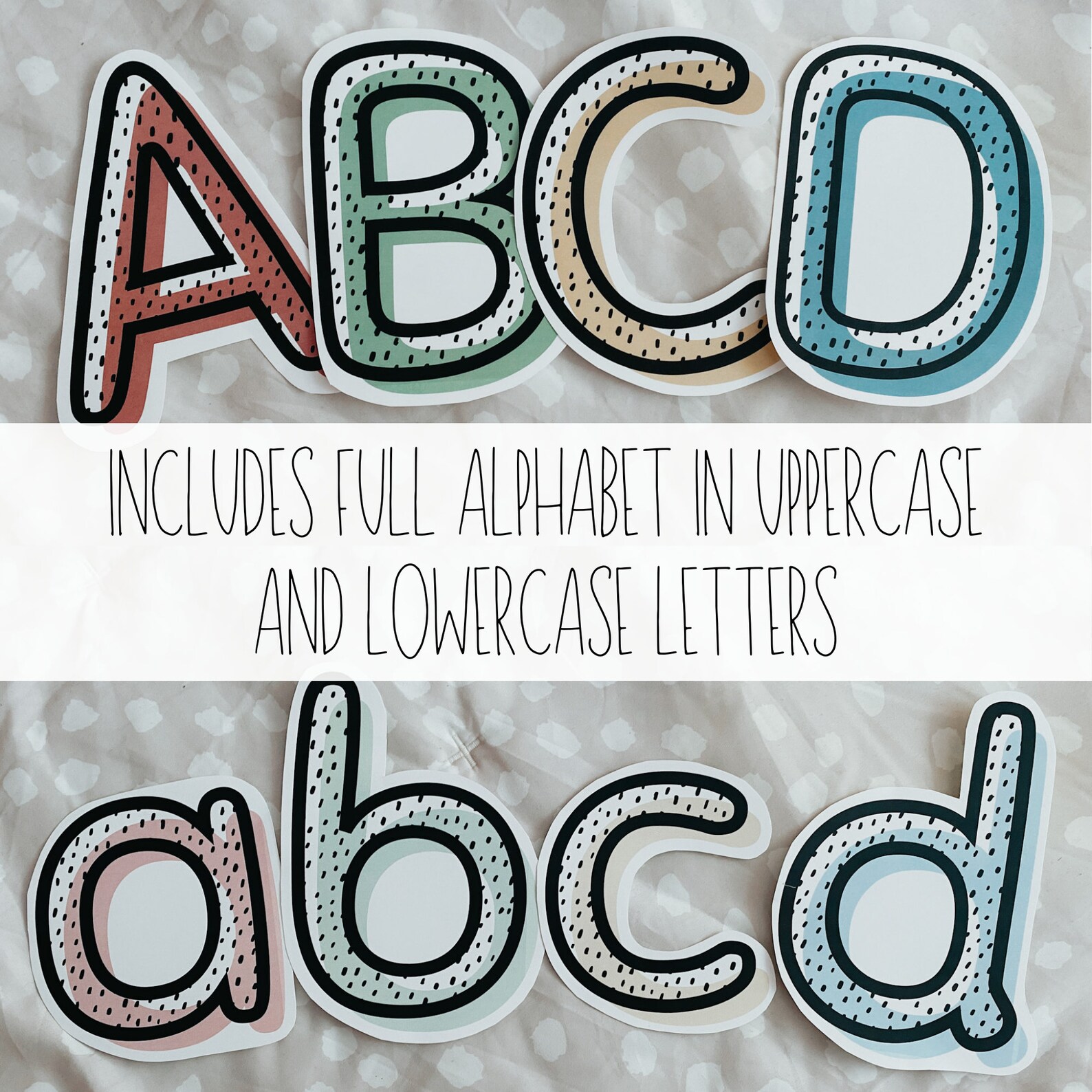 EDITABLE Modern Classroom Banner Letters Full Alphabet - Etsy