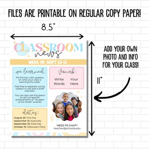 EDITABLE Classroom Newsletter Templates | Sweet & Groovy | Elementary ...