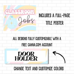 EDITABLE Classroom Jobs Display | Sweet Groovy | Class Jobs ...