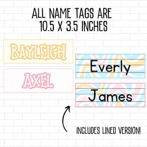 EDITABLE Name Tags | Sweet Groovy | Printable Classroom Name Tags ...