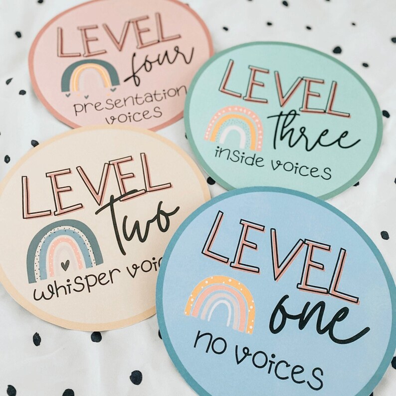 Loudness Posters Elementary School Teacher Printable Bulletin Board ...