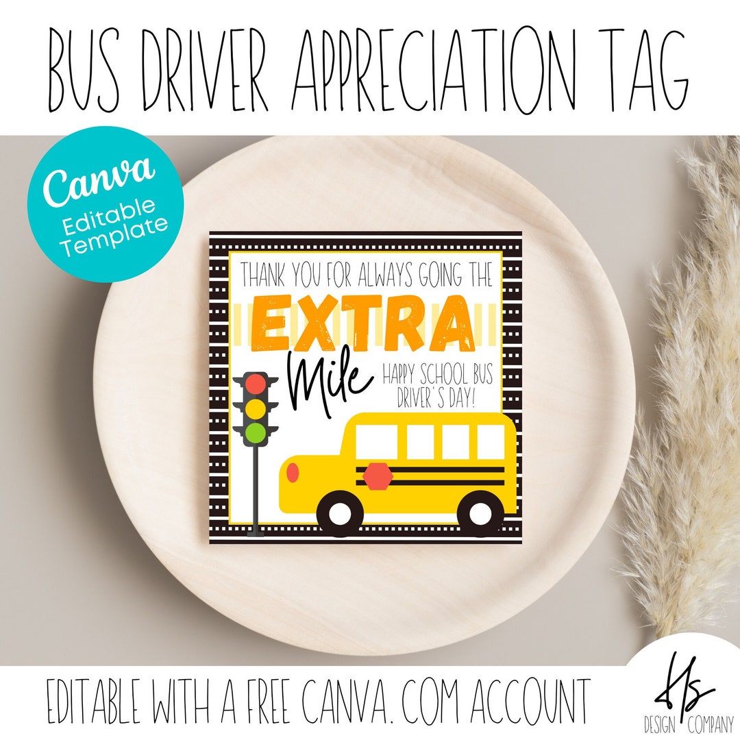 EDITABLE Thank You for Going the Extra Mile Gift Tag | Appreciation ...