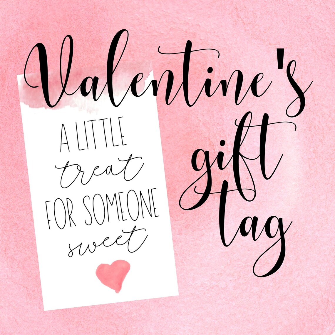 A Little Treat for Someone Sweet Valentine's Day Gift Tag | Etsy