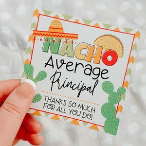 PRINTABLE Nacho Average Teacher Gift Tag Set of 8 | Teacher ...
