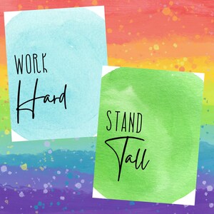 PRINTABLE Classroom Poster Pack | Watercolor Rainbow | Bulletin Board ...