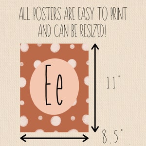 PRINTABLE Boho Alphabet Poster Pack | Bulletin Board Posters ...