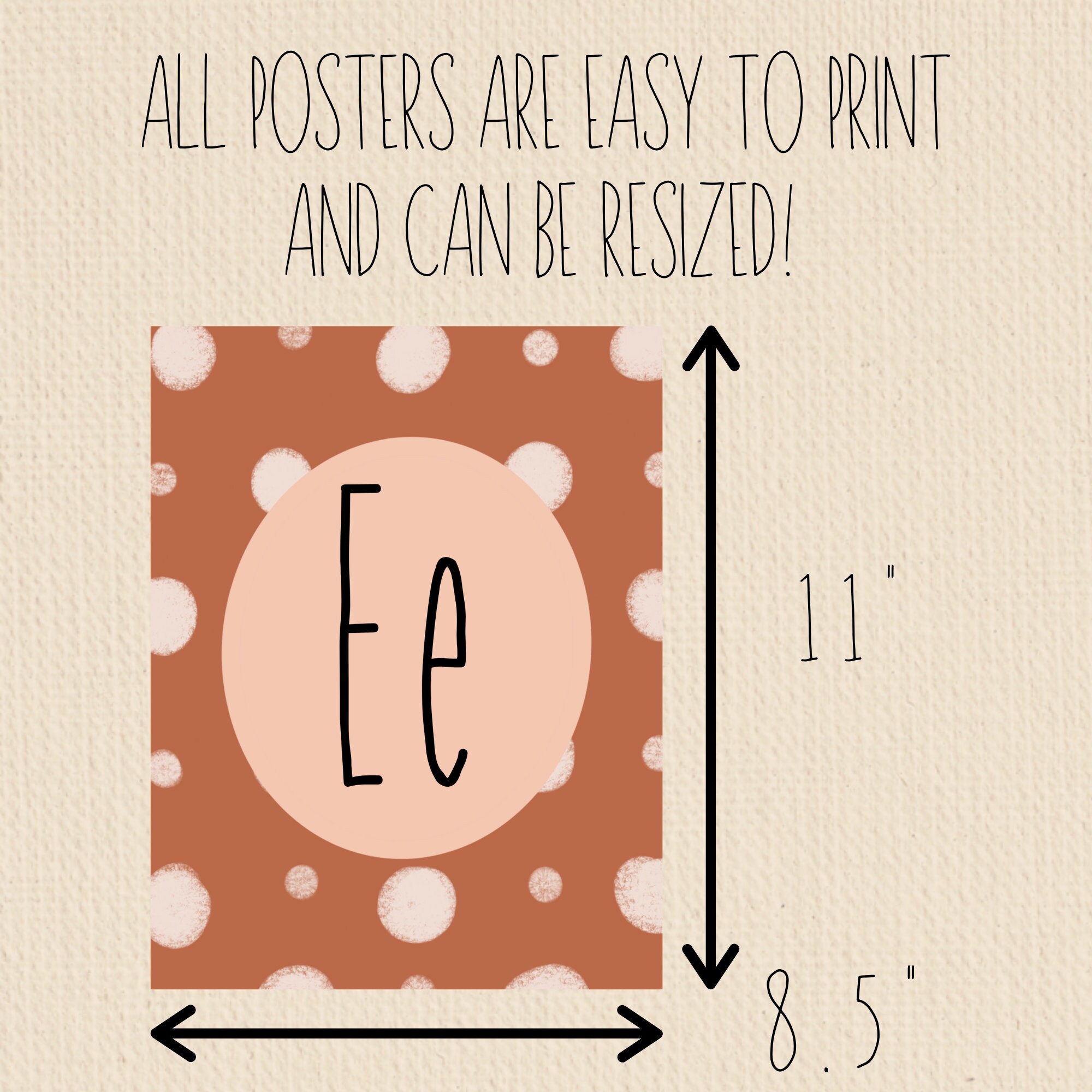 PRINTABLE Boho Alphabet Poster Pack Bulletin Board Posters - Etsy Australia