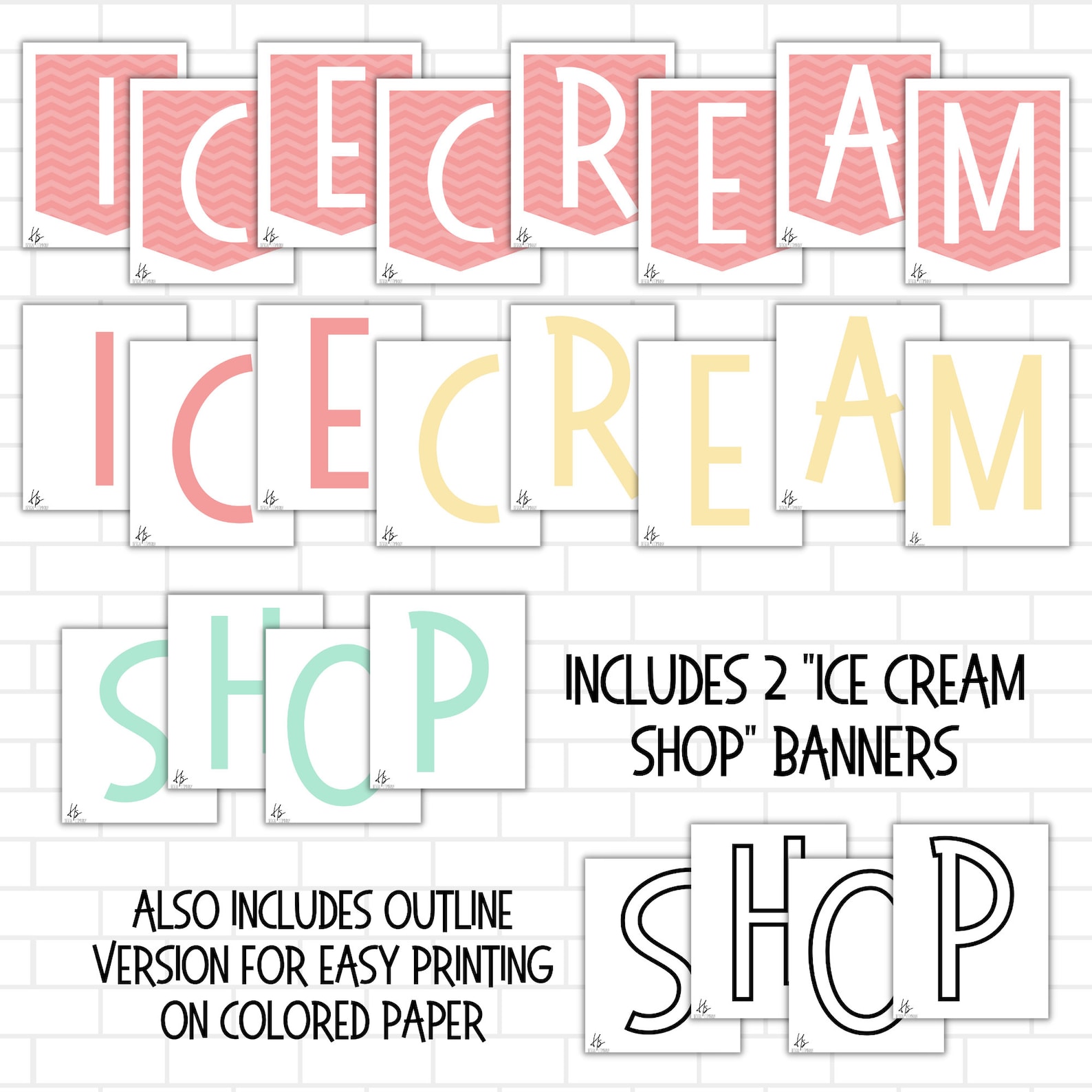 PRINTABLE Ice Cream Shop Dramatic Play Kit Summer Activity - Etsy UK