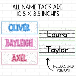EDITABLE Spotty Rainbow Name Tags | Printable Classroom Name Tags ...