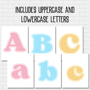 EDITABLE Retro Classroom Banner Letters Full Alphabet | Classroom ...