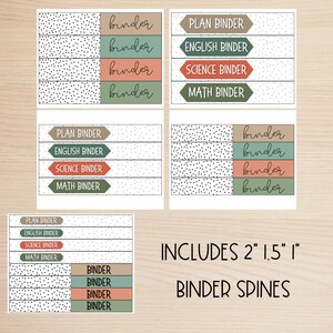 EDITABLE Boho Farmhouse Binder Covers & Spines | Printable Binder ...