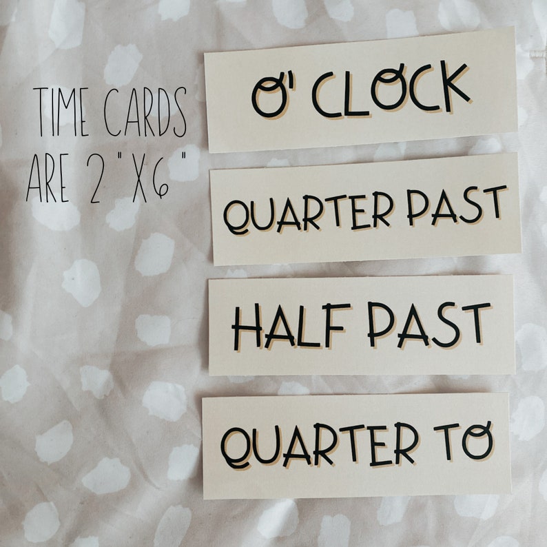 PRINTABLE Modern Colorful Clock Labels Pack Bulletin Board - Etsy