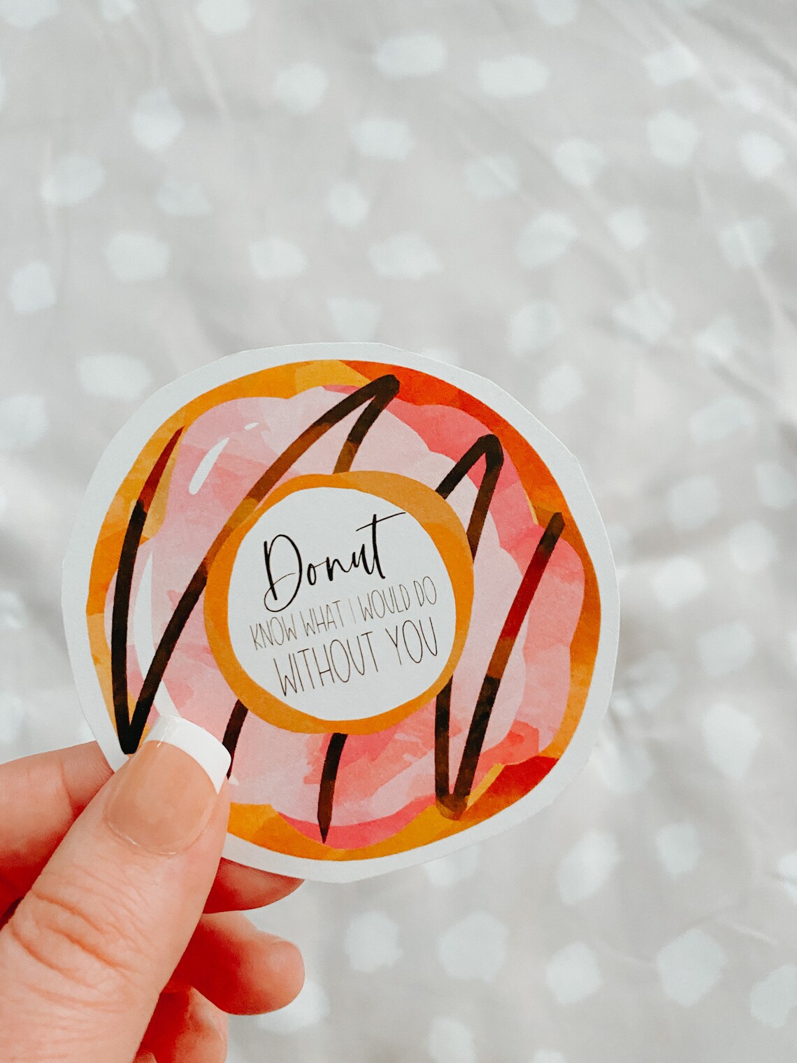 Donut Thank You Gift Tag Donut Tag Thank You Gift | Etsy