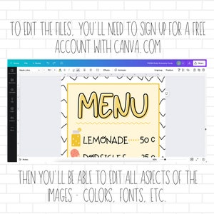 PRINTABLE Lemonade Stand Dramatic Play Kit | Summer Activity ...